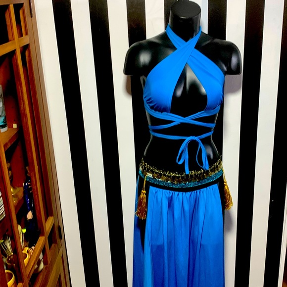 PLAYBOY | Other | Y2k Playboy Belly Dancer Gold Coin Costume Outfit ...